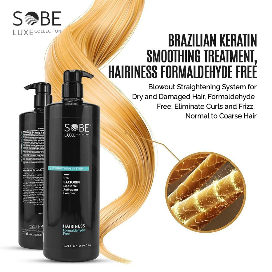 SOBE LUXE - Brazilian Keratin Blowout, 32 Oz, Formaldehyde-Free, For ...
