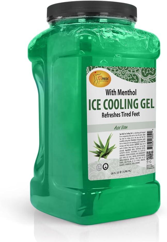 SPA REDI Massage Cooling Gel for Pedicure - Professional Strength Ice ...